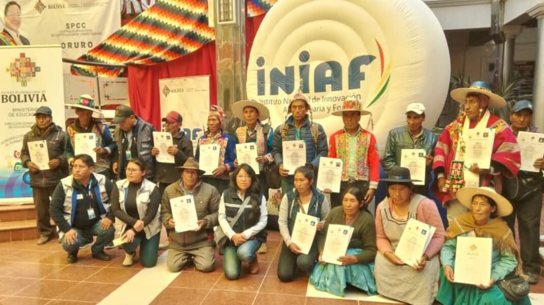 Productores de Oruro obtienen certificación del INIAF en cultivo de semillas de papa