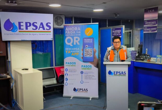EPSAS moderniza su sistema y lanza pago de agua potable con QR